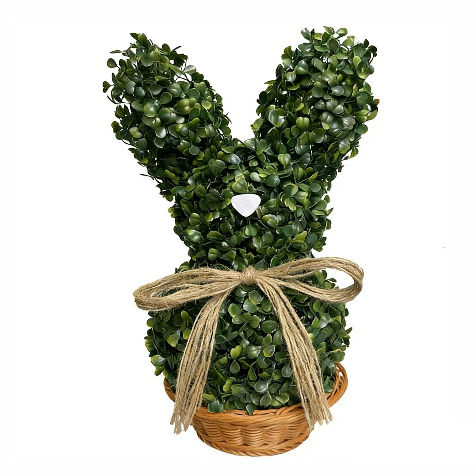 Artificial Bunny Rabbit Topiary Mini Potted Fake Plants,Easter UV ...