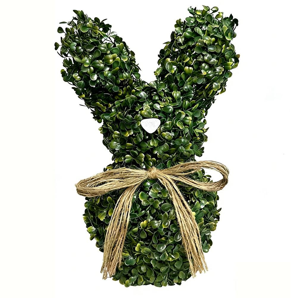 Artificial Bunny Rabbit Topiary Tree Pot, 2026 New Faux Rabbit Boxwood ...