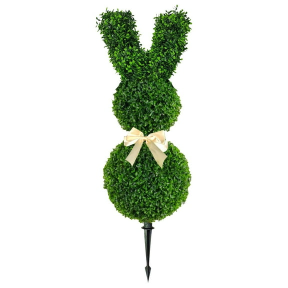 27.5 Inch Artificial Bunny Shaped Topiary Trees, Easter Bunny Plant ...