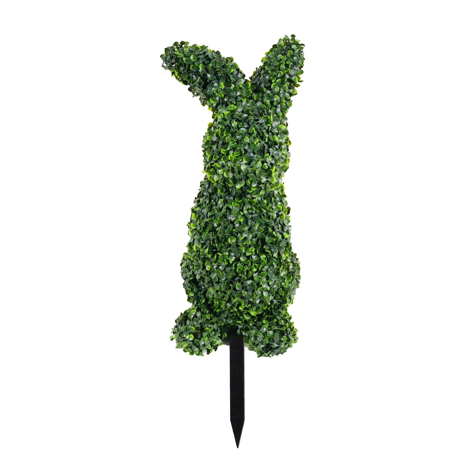 Artificial Bunny Topiary Tree - 29IN Rabbit-Shaped Boxwood Plant with ...