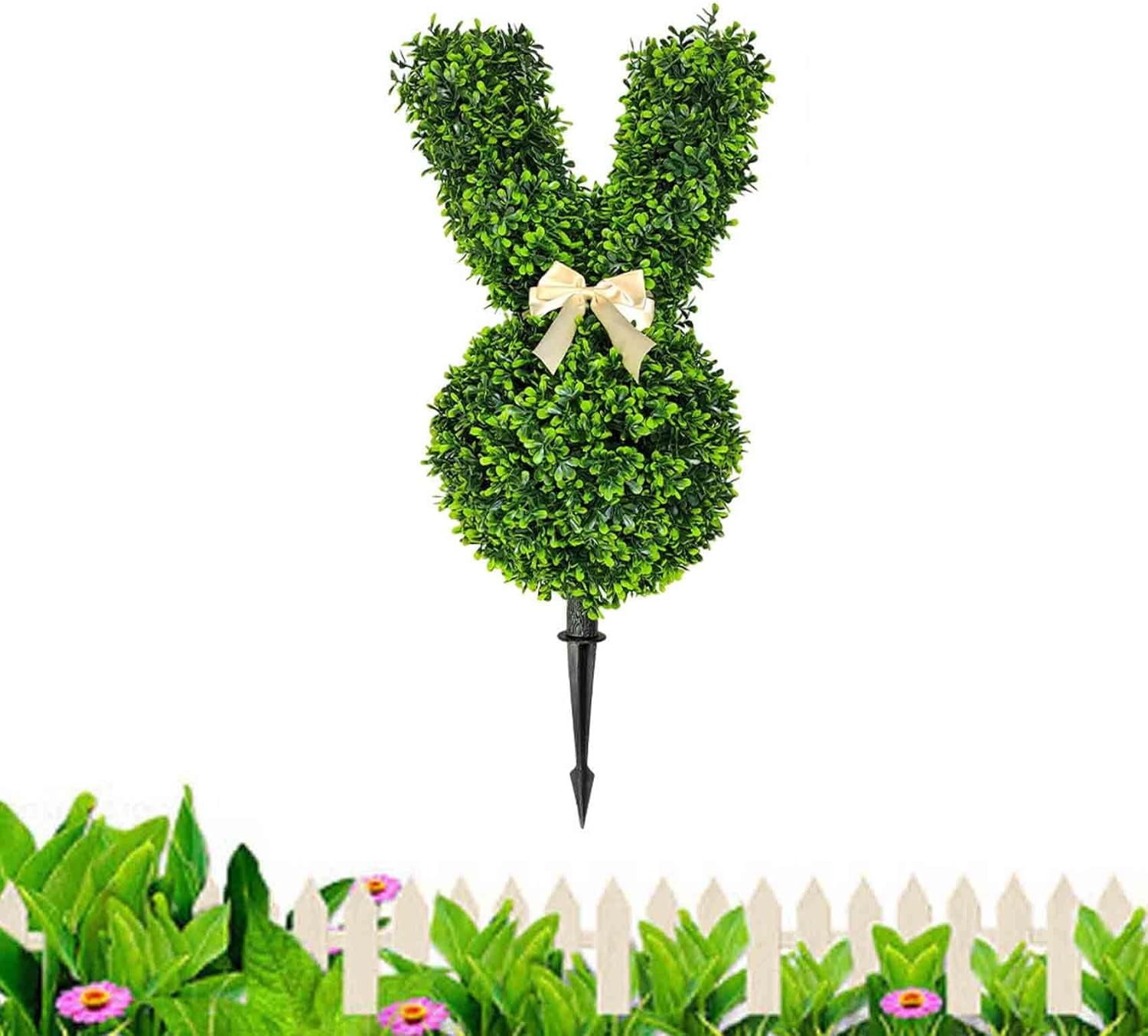 Artificial Bunny Tree Easter Decoration, Bunny Topiary, Artificial ...