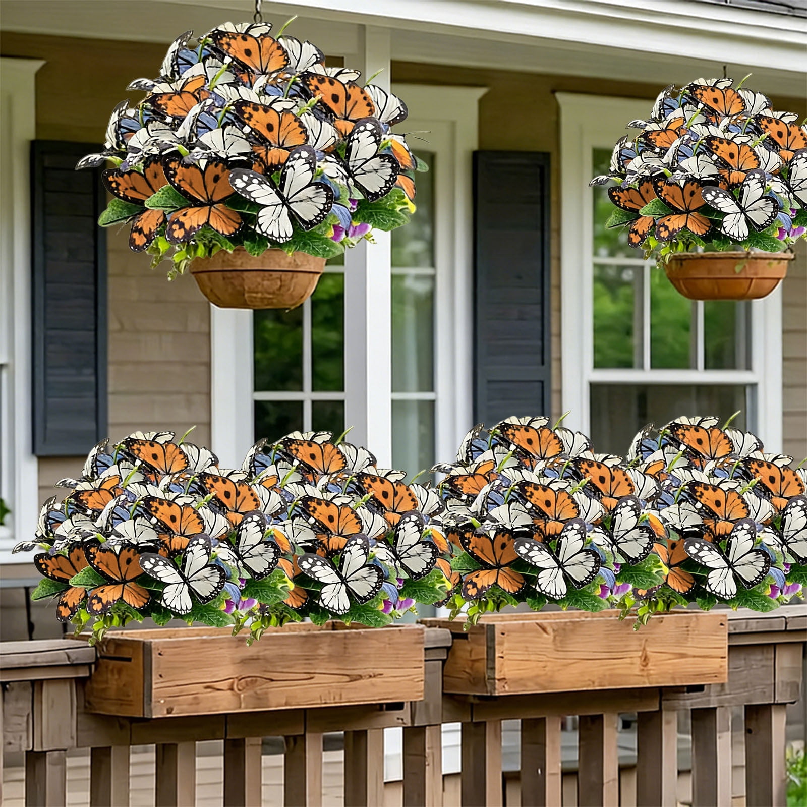Artificial Butterflies Flower Wedding Floral Arrangements | Fake Flower ...