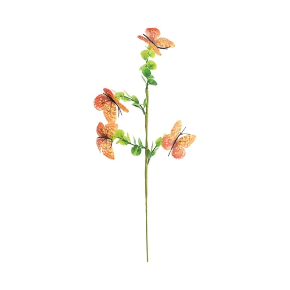 Artificial Butterfly Decorative Floral Stem Simulation Plant for Home ...