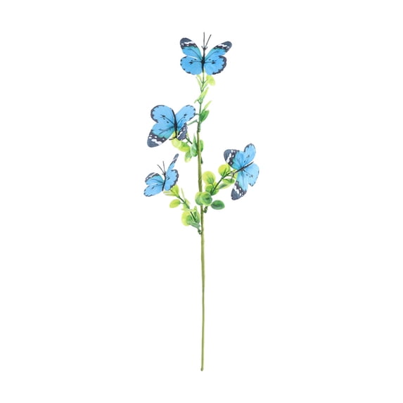 Artificial Butterfly Decorative Floral Stem Simulation Plant for Home ...