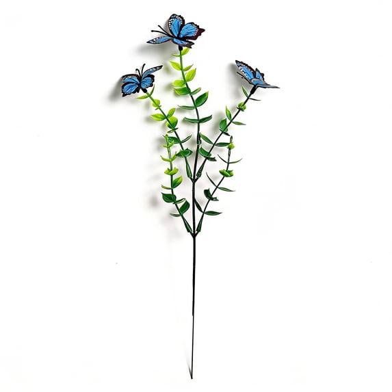 Artificial Butterfly Flower Stems, 3D Decorative Fake Plants with ...