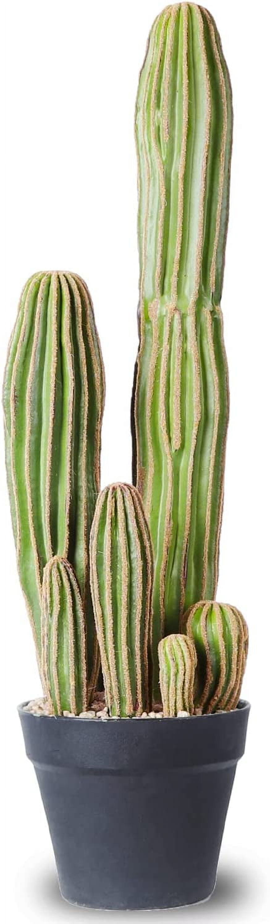 Artificial Cactus Fake Big Cactus 24 Inch Faux Cacti Plants for Home ...