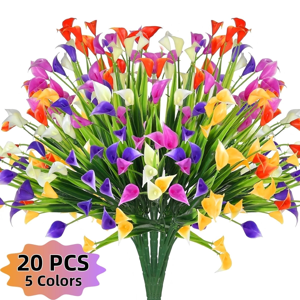 Artificial Calla Lily Flowers 20 Bundles,14" Stems for Home,Farmhouse ...