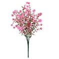Artificial Camellia Eucalyptus 7 Branch Connected Stem Faux Flower For ...
