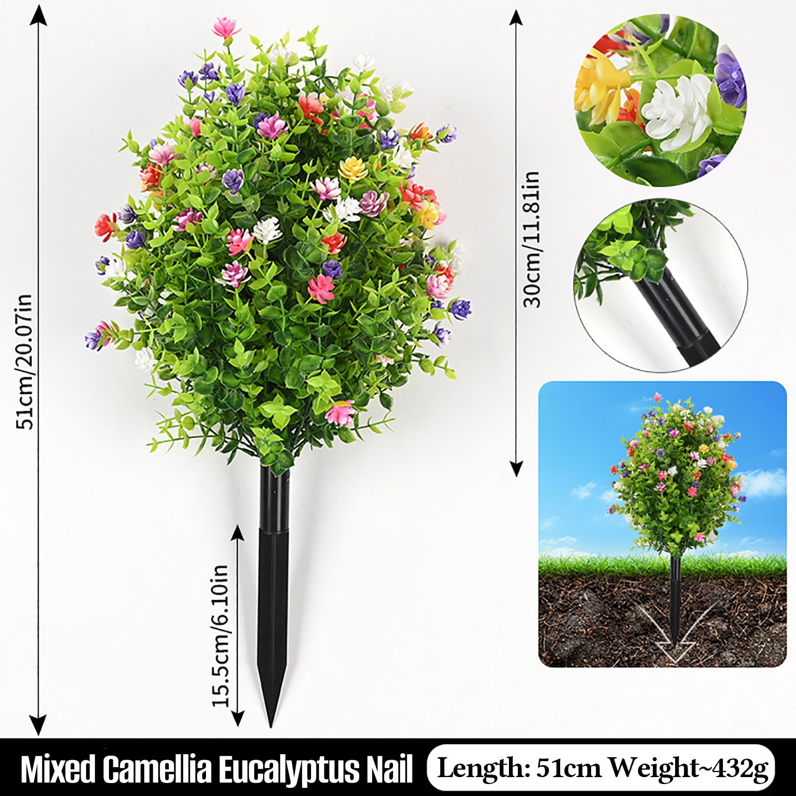 Artificial Camellia Green Plant Home Decor - Lifelike Spring Floral ...