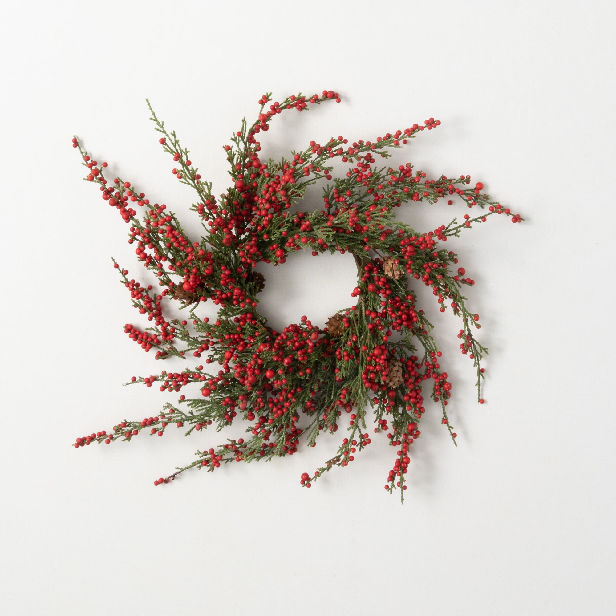 Artificial Cedar Berry Mini Accent Wreath Multicolor 14"H - Walmart.com