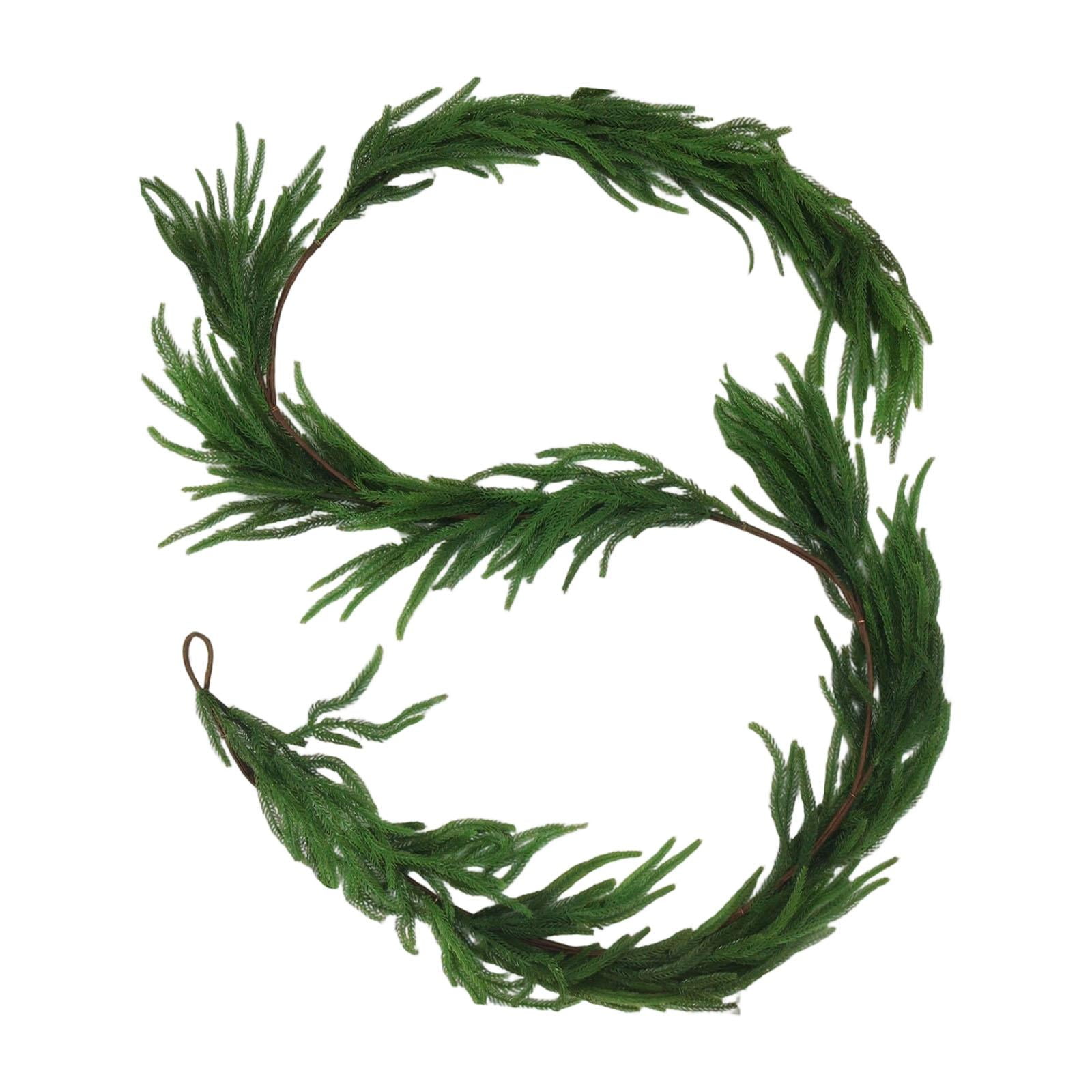 Artificial Cedar Garland Christmas Pine Decoration Flexible PP Material ...