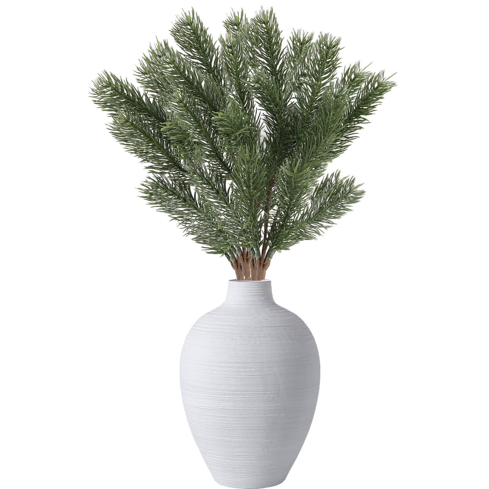 Artificial Cedar Needle Branches Set | Flexible Plastic Greenery Sprigs ...