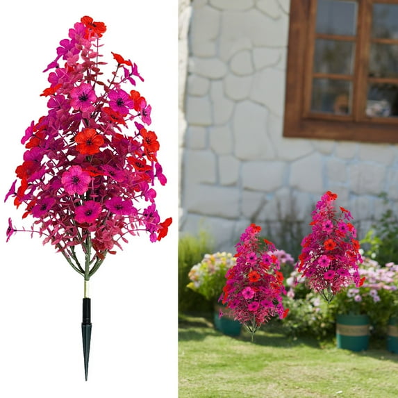 Artificial Cedar Topiary Tree with Ground Spike | Purple PE Plastic ...