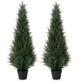 4ft UV Rated Artificial Cedar Tree 2 Pack - Perfect Housewarming Gift ...