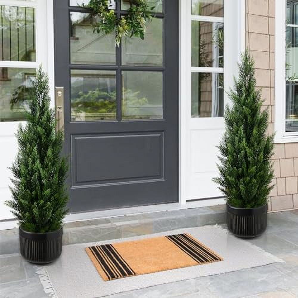 Artificial Cedar Tree 4FT Artificial Cedar Topiary Trees for Outdoors ...