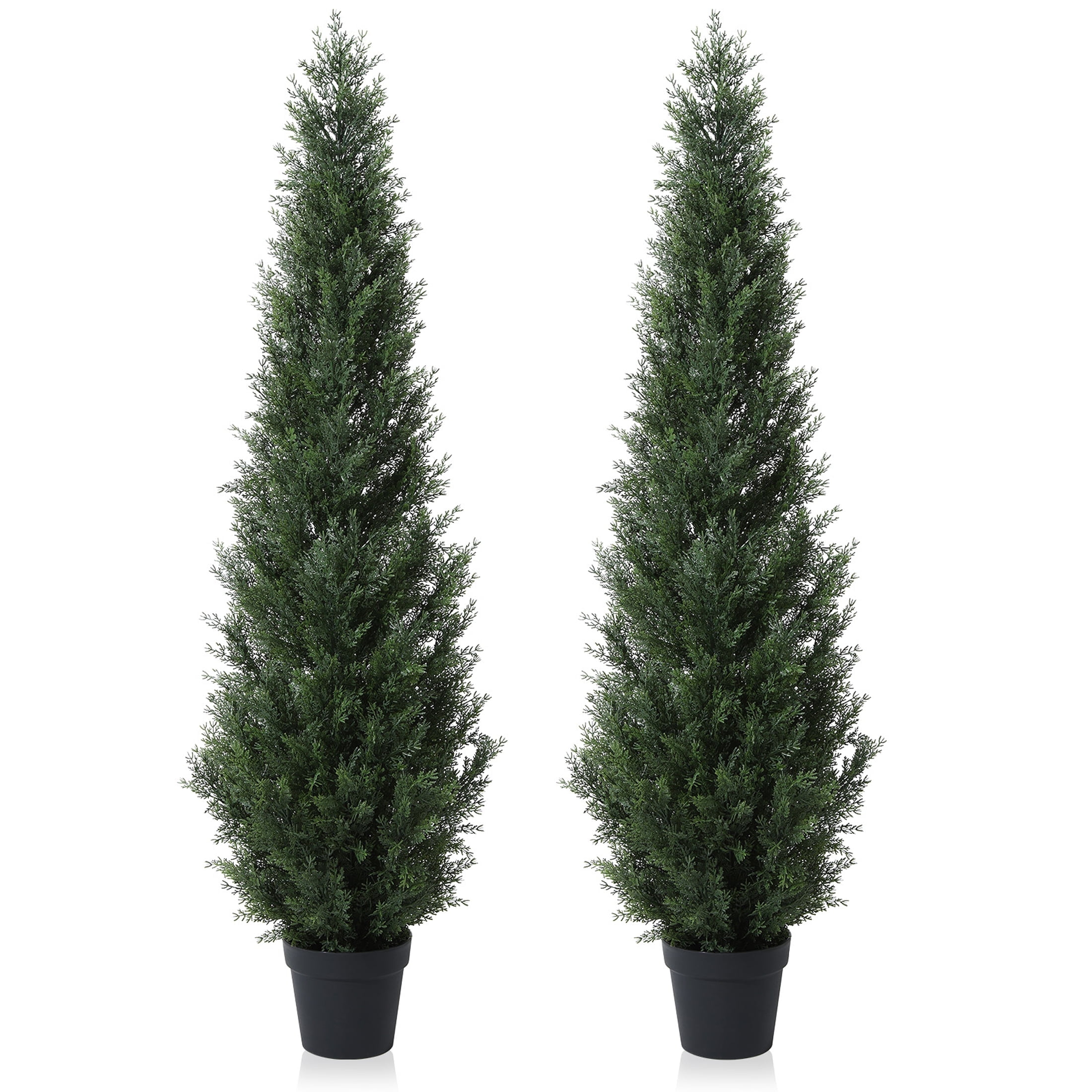 Artificial Cedar Tree 5 FT Artificial Cedar Topiary Trees for Outdoors ...