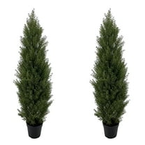 Artificial Cedar Tree 5 FT Artificial Cedar Topiary Trees for Outdoors ...