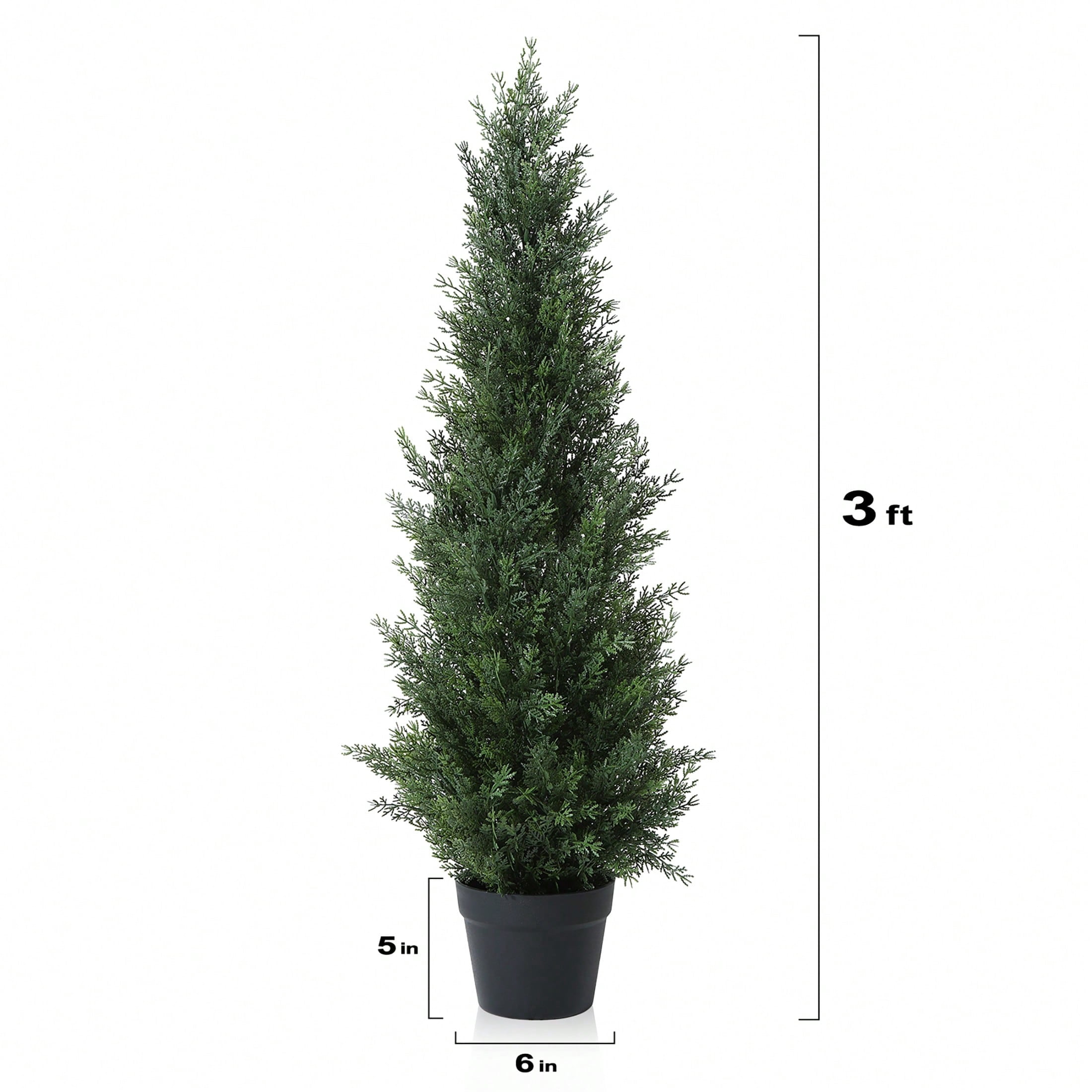 Artificial Cedar Tree, Artificial Christmas Topiary Tree, Fake Tree UV ...