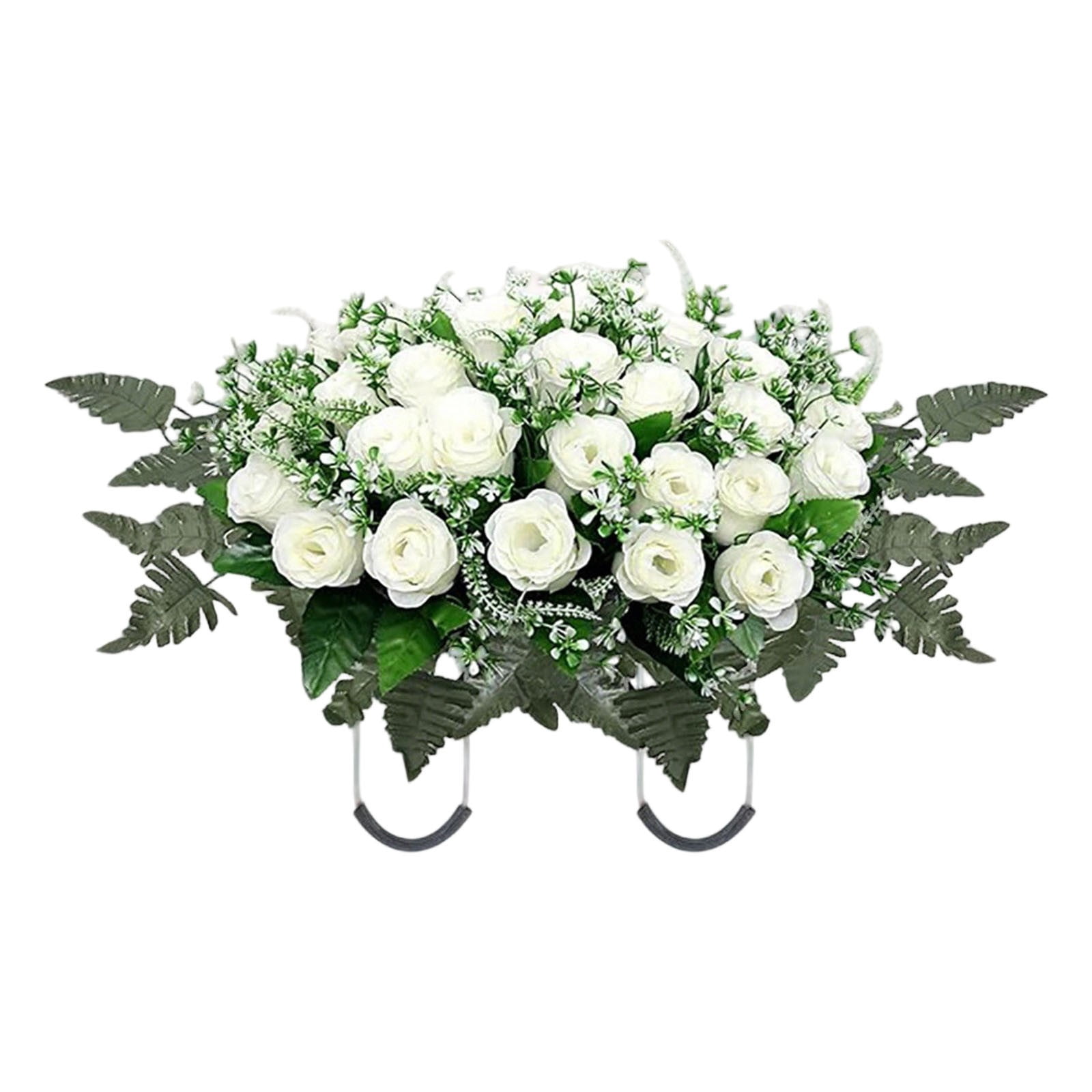 Artificial Cemetery Flower Saddle For Outdoor Memorial, Large Grave ...