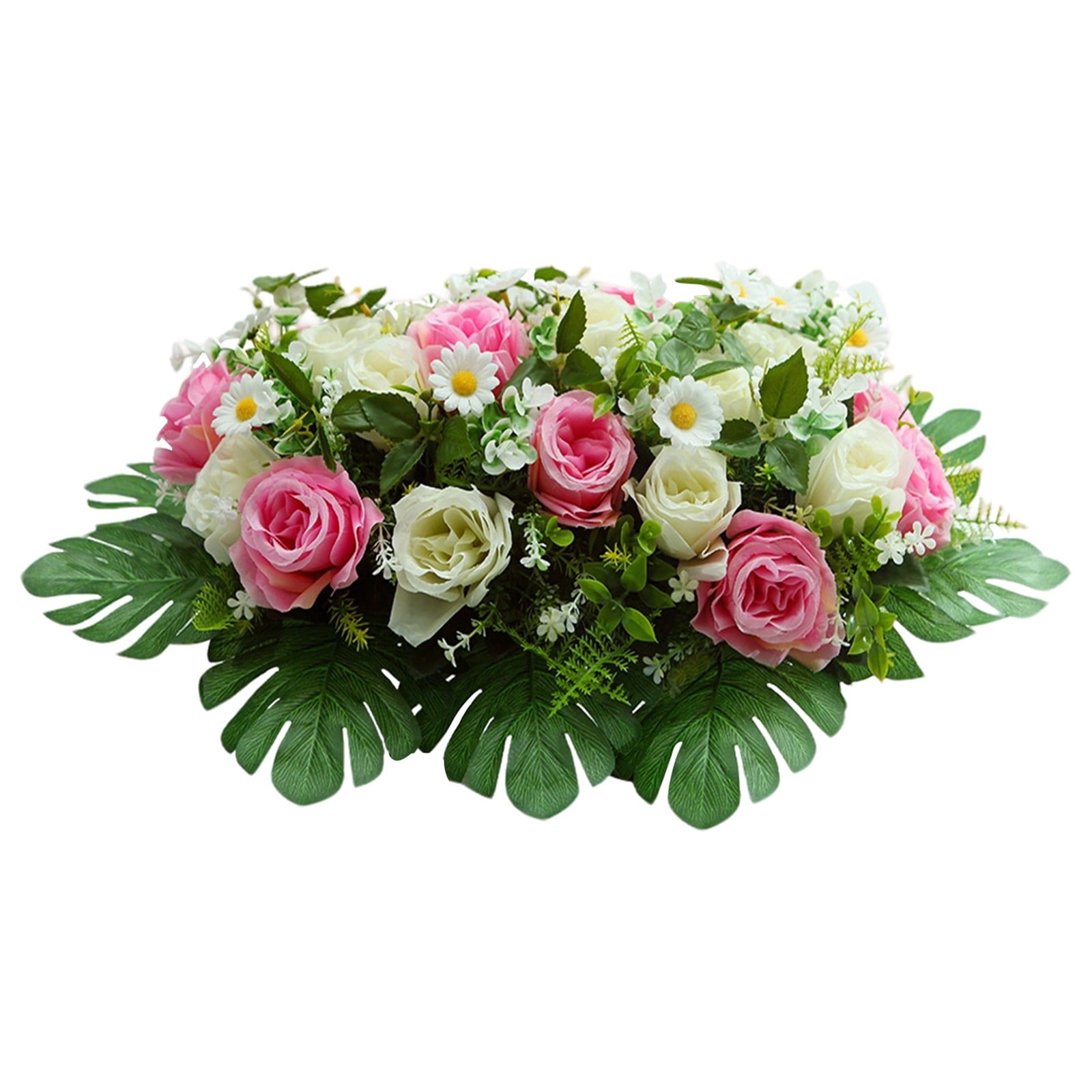 Artificial Cemetery Flower Saddle, Oimcto Rose and Carnation Memorial ...