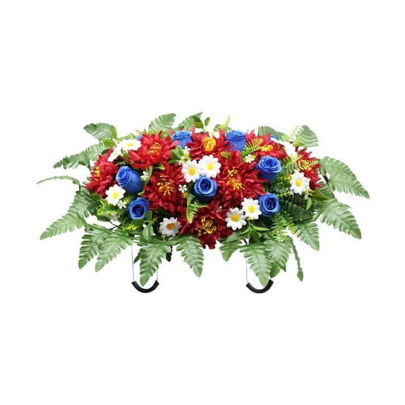 Artificial Cemetery Flowers for Graves, Rose Gerbera Flowers for ...