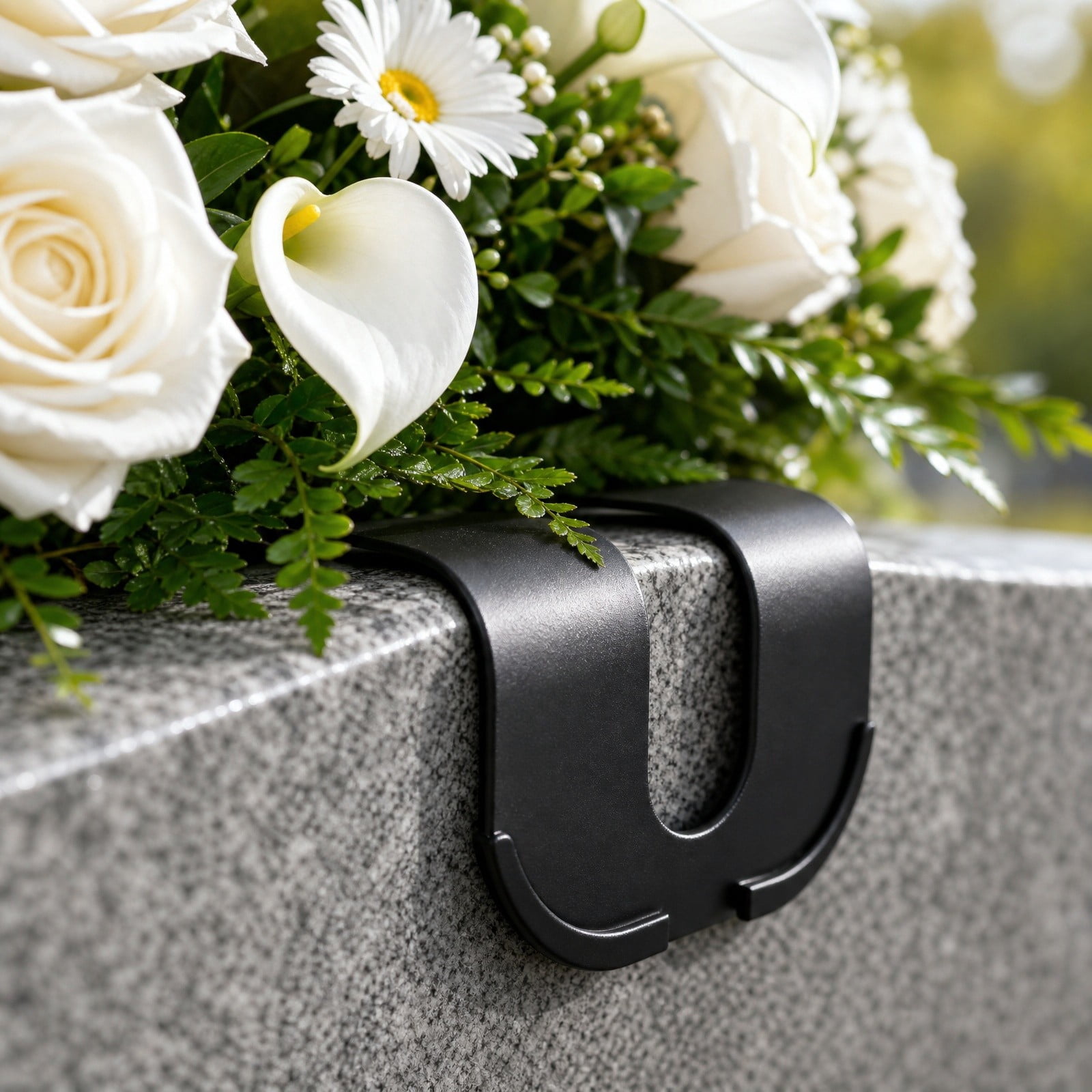 Artificial Cemetery Saddle Arrangement, Memorial Gravestone Flowers for ...