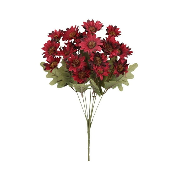 Artificial Chamomile Red Autumn Color 30*15， Artificial Flower Flowers ...