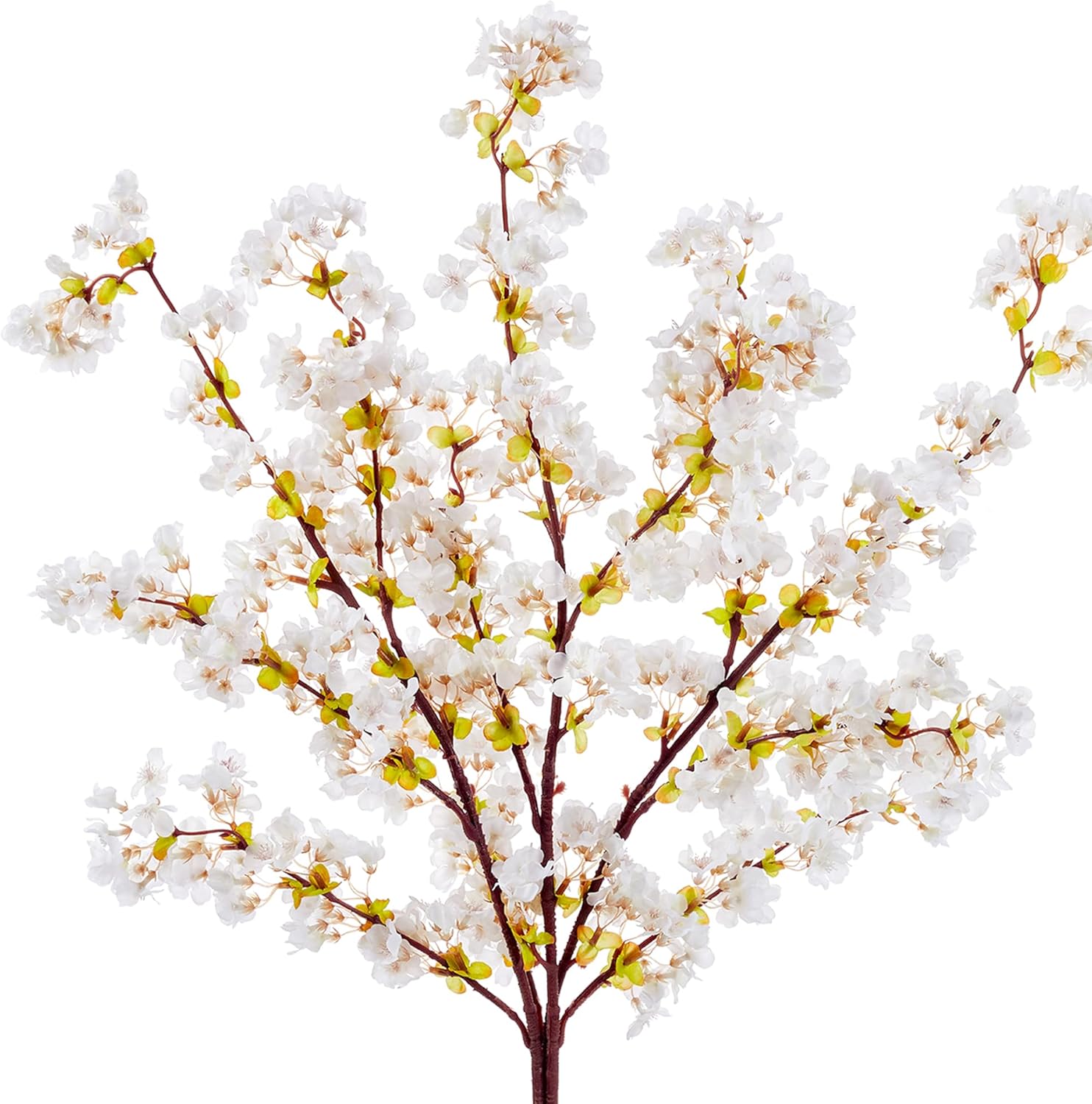 Artificial Cherry Blossom Branches Silk 39 Inch Faux Cherry Flowers ...