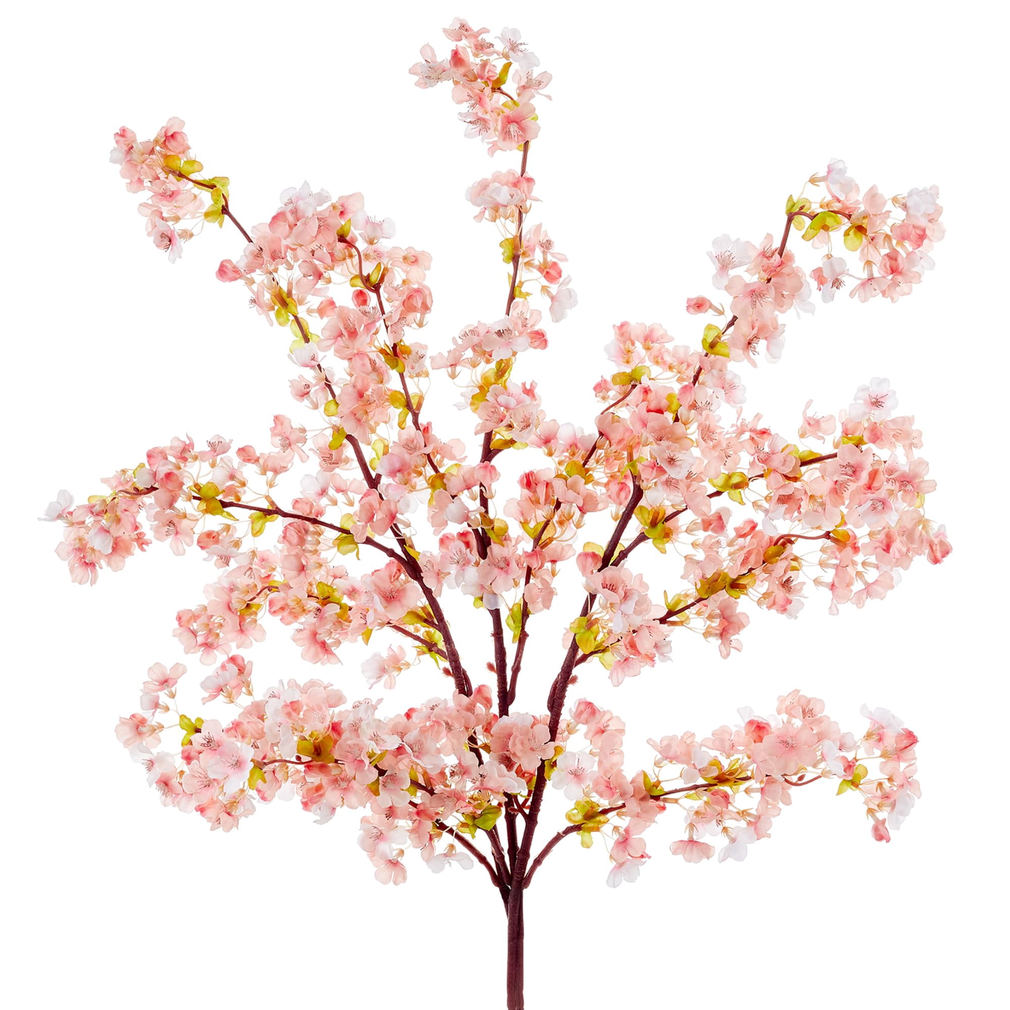 Artificial Cherry Blossom Branches Silk 39 Inch Faux Flowers Peach Tall ...
