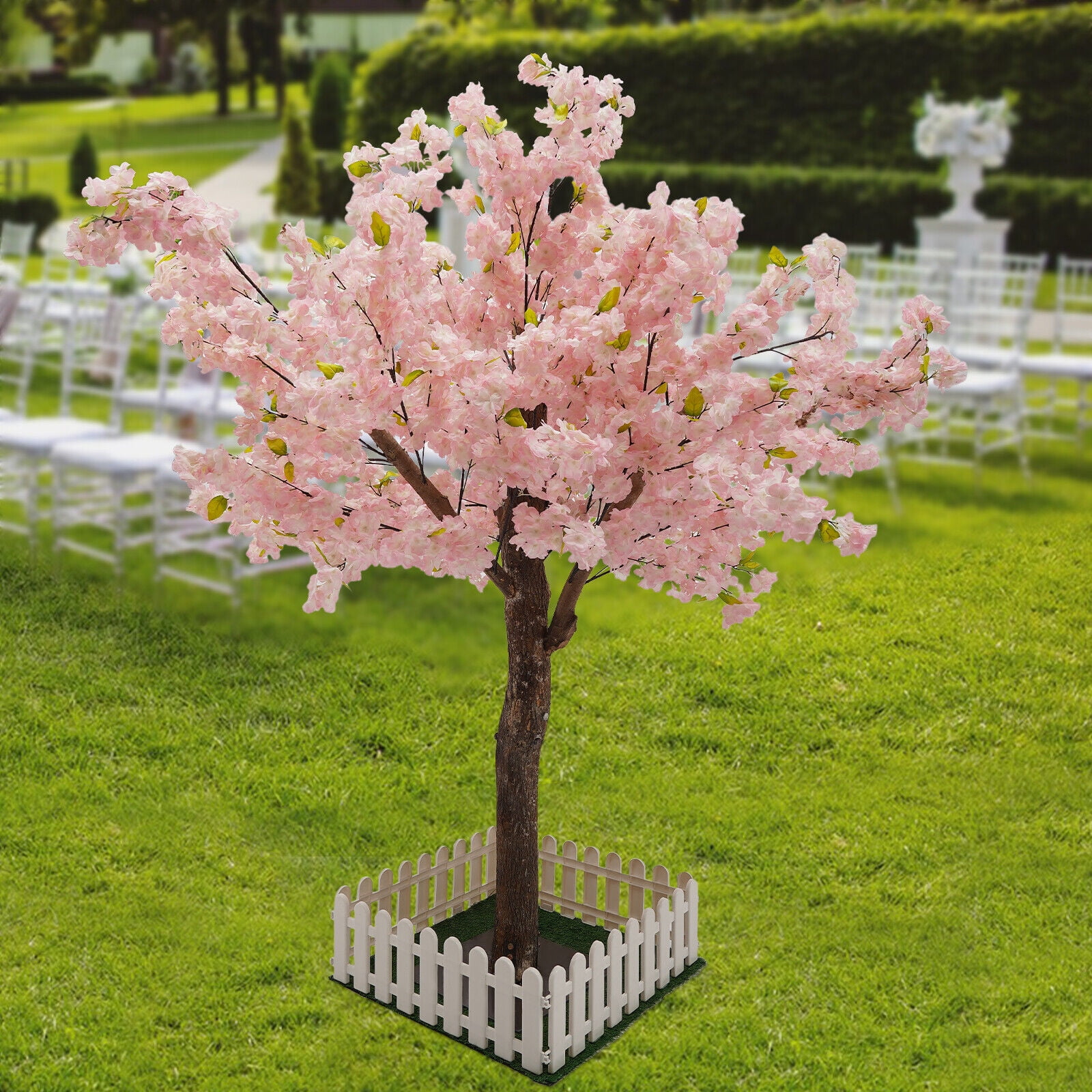 Artificial Cherry Blossom Trees Light Pink Fake Sakura Flower Pink ...