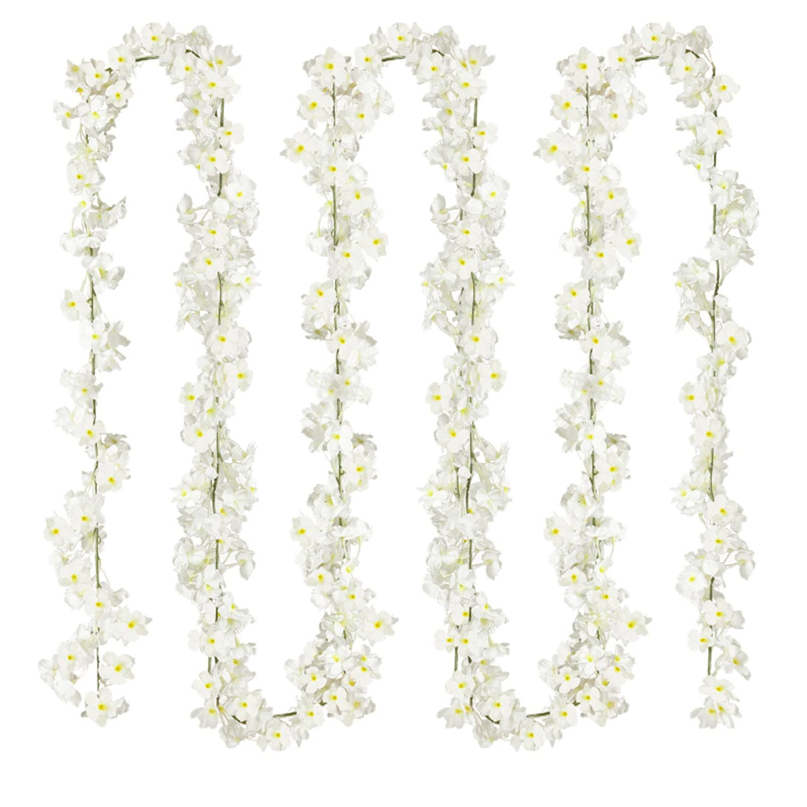 Artificial Cherry Garland – Hanging Faux Cherry Blossom Vine for Home ...