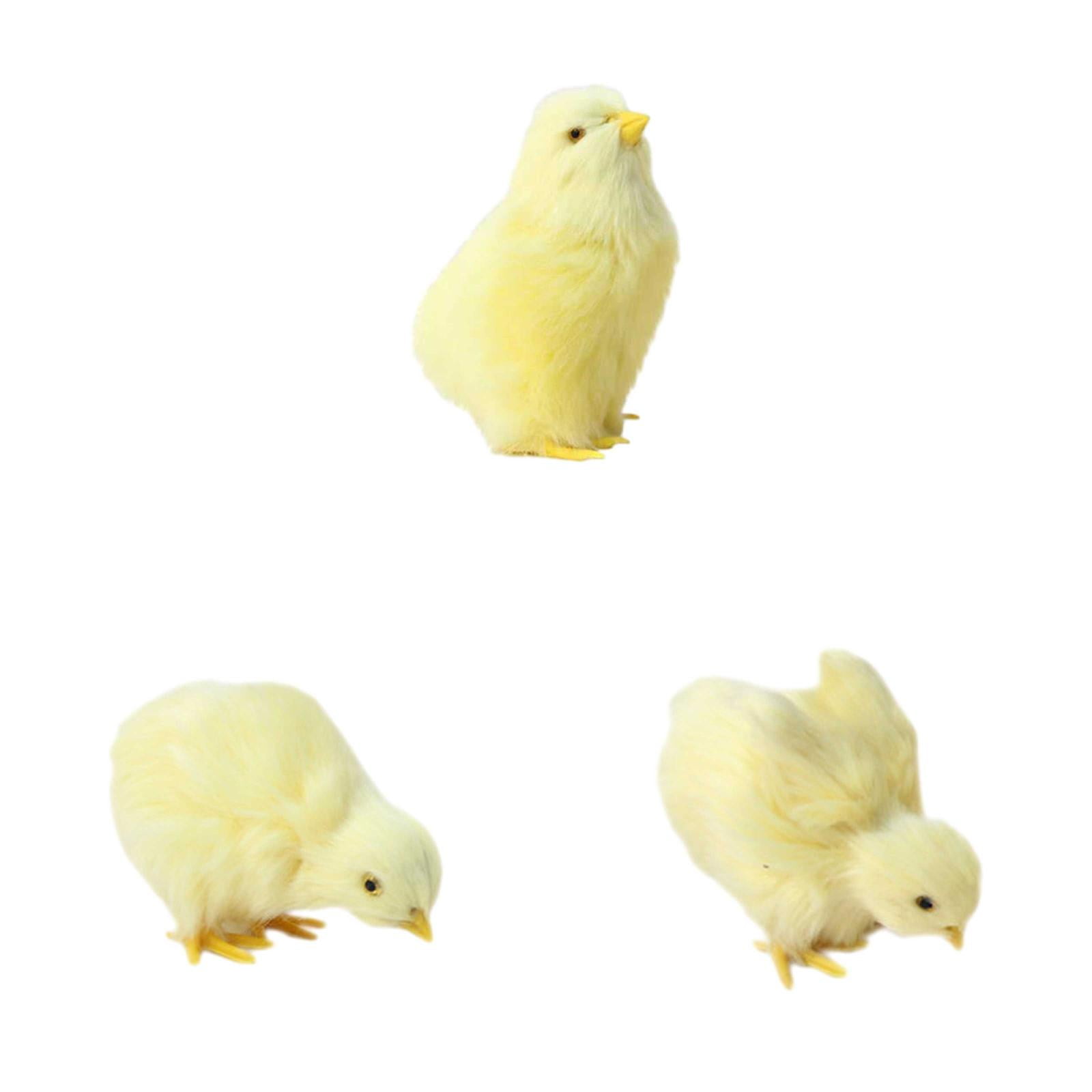 Artificial Chicken Figurine Lifelike Stuffed Farm Animal, Realistic ...