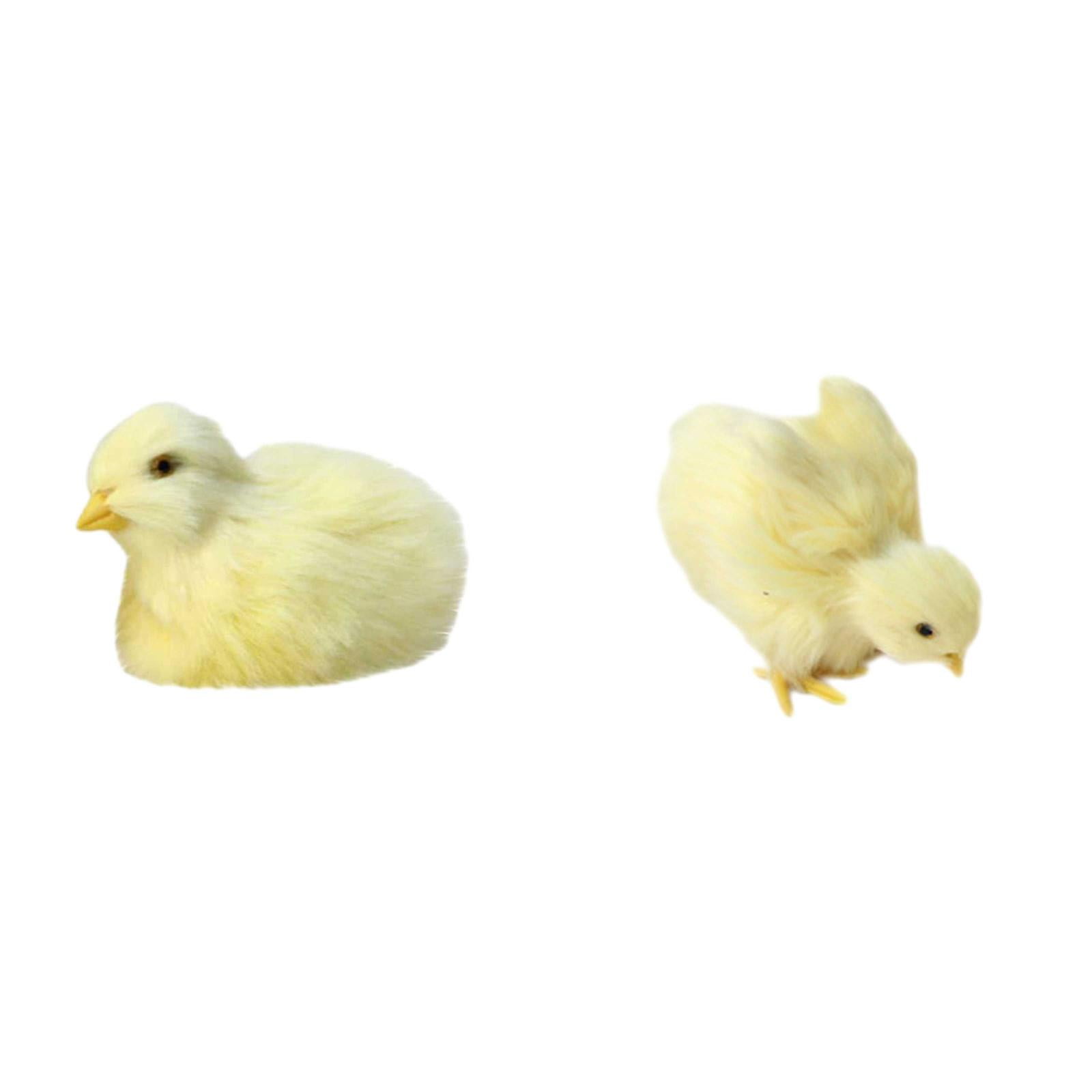 Artificial Chicken Figurine Lifelike Stuffed Farm Animal, Realistic ...