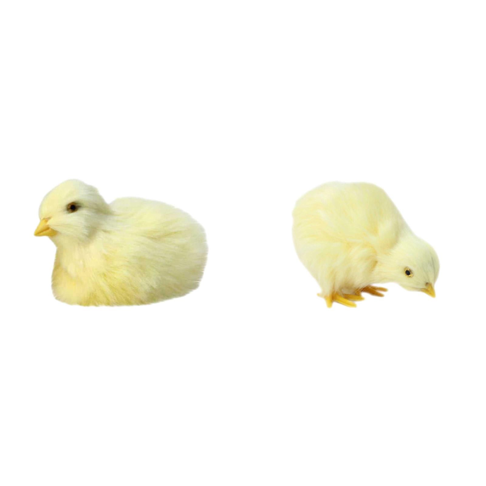 Artificial Chicken Figurine Lifelike Stuffed Farm Animal, Realistic ...