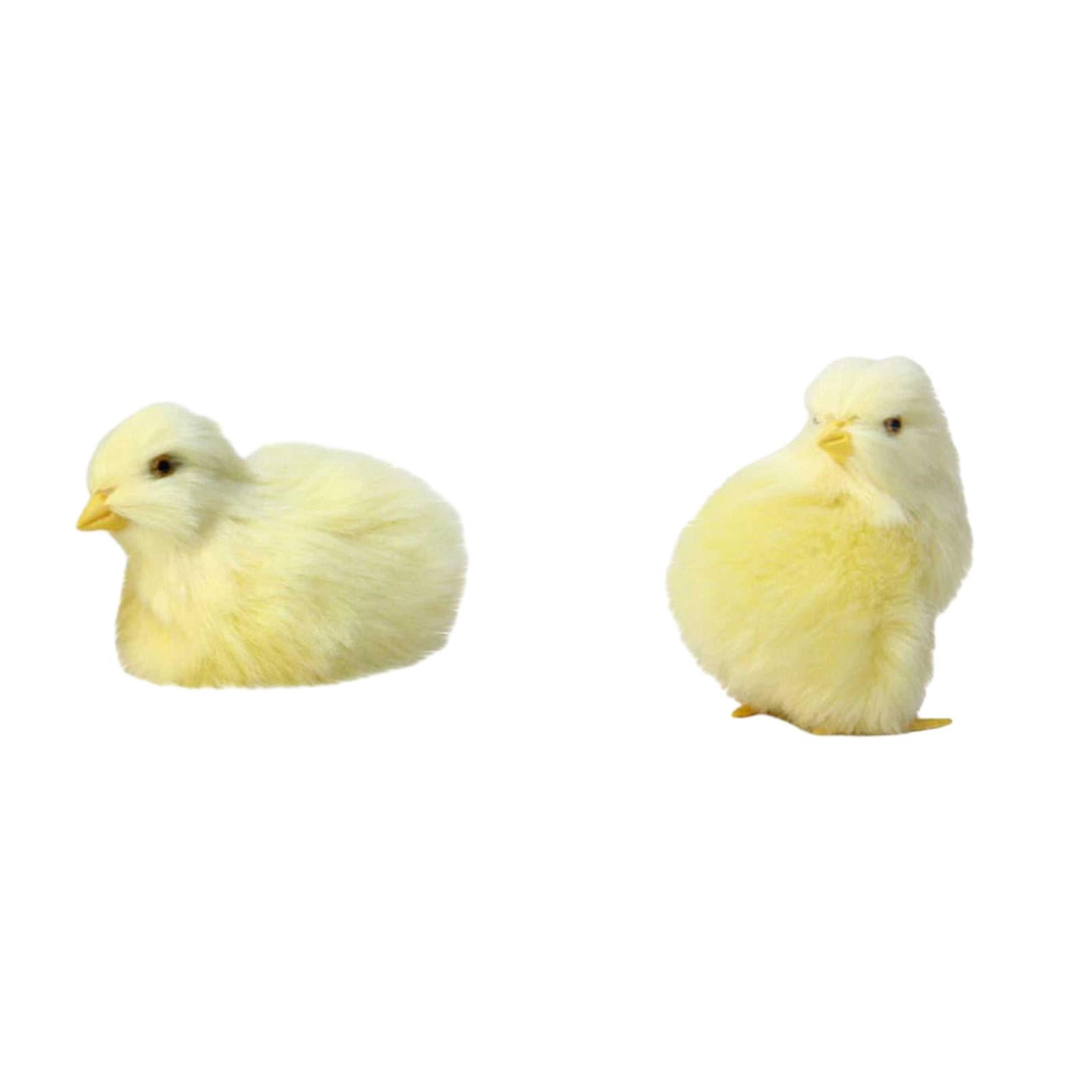 Artificial Chicken Figurine Lifelike Stuffed Farm Animal, Realistic ...