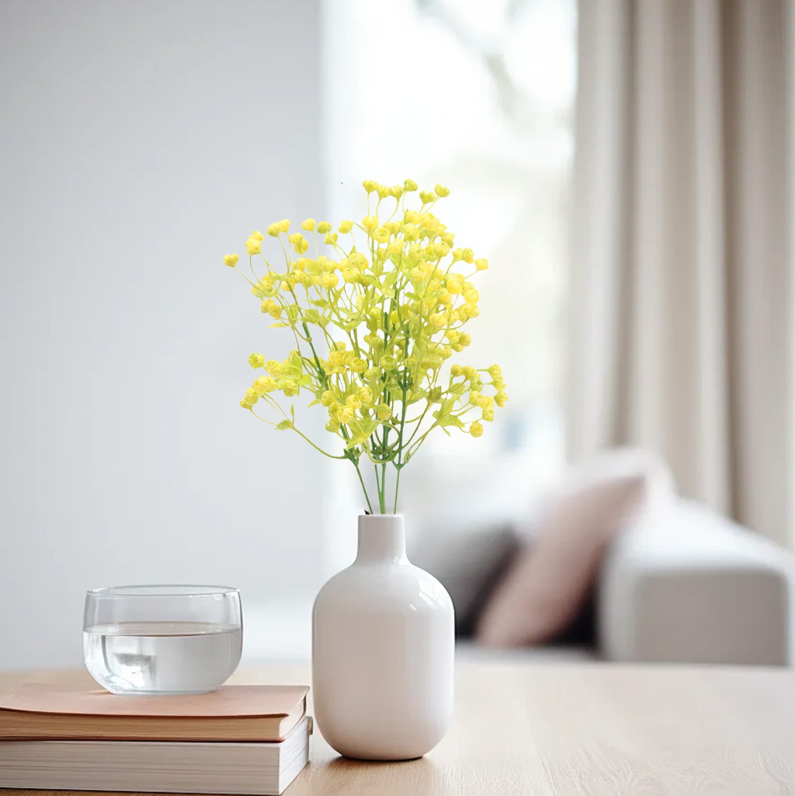 Artificial Christmas Cabbage & Baby's Breath Flower Bouquet - Plastic ...