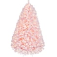 Artificial Christmas Pine Tree with Lights, Snow Frosted Xmas Tree for ...