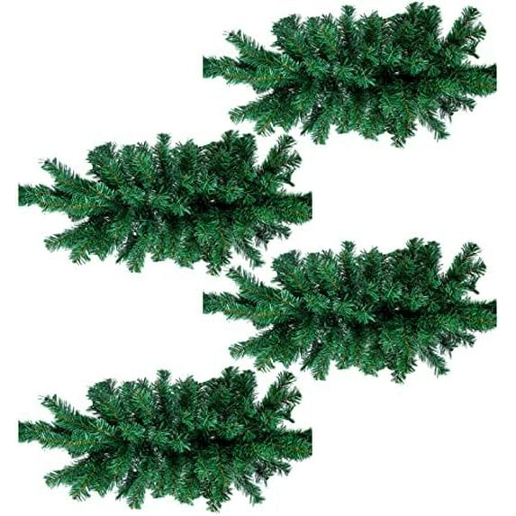 Artificial Christmas Swag 28 Inch Faux Pine Swag Greenery Pine Swags ...