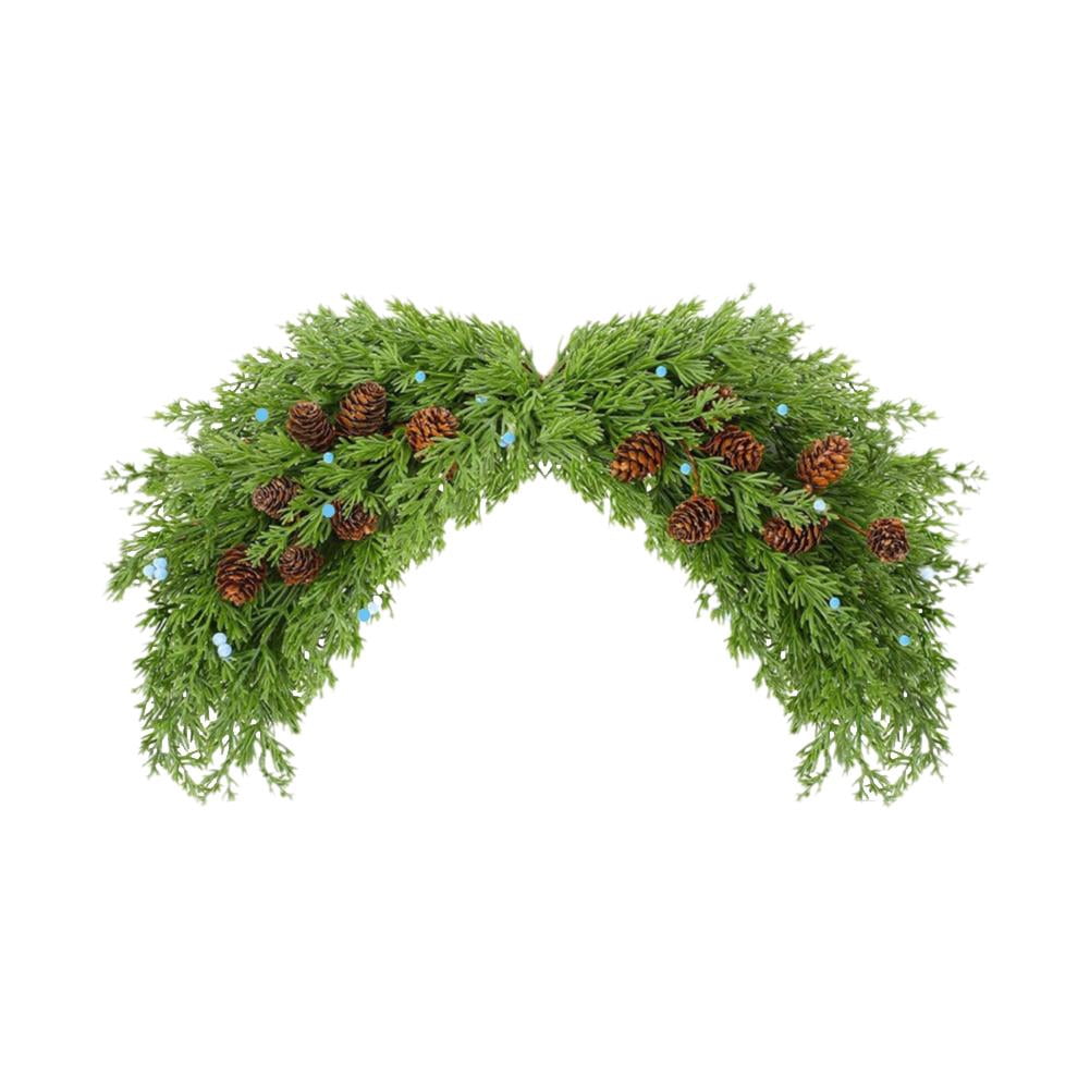 Artificial Christmas Swags for Front Door Christmas Mailbox Swag ...