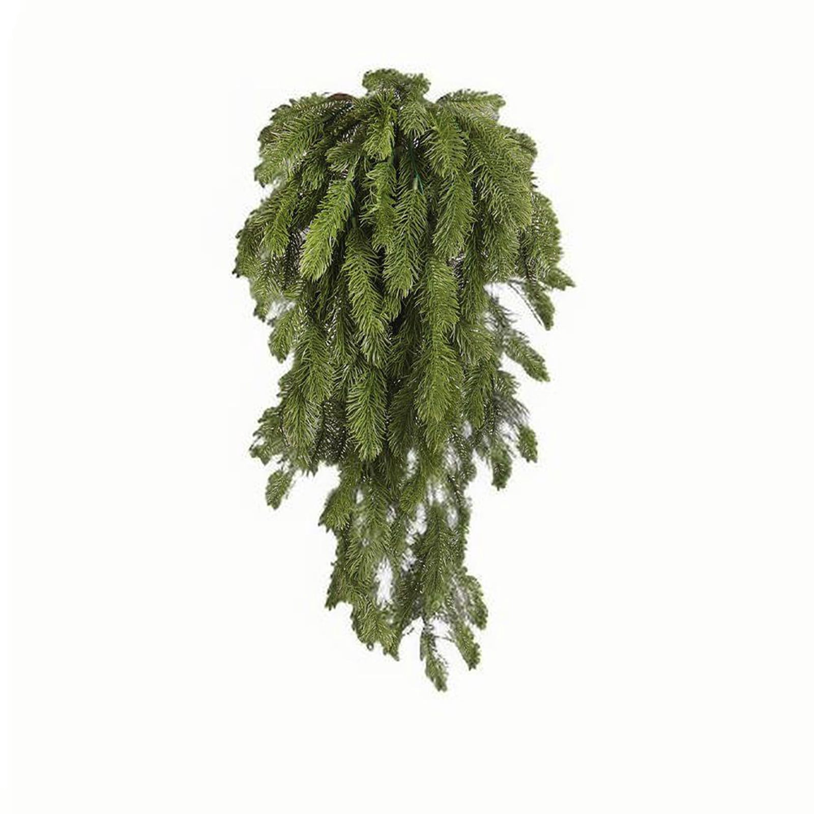Artificial Christmas Teardrop Pine Needle Hanging Swag, Faux Pine ...