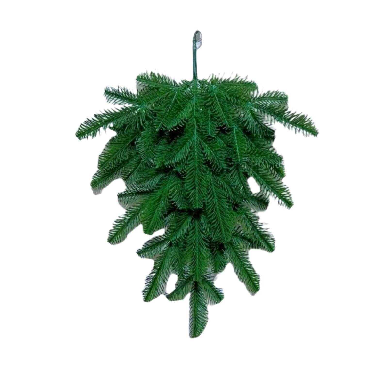 Artificial Christmas Teardrop Swag - 21 in Pine Greenery for Staircase ...