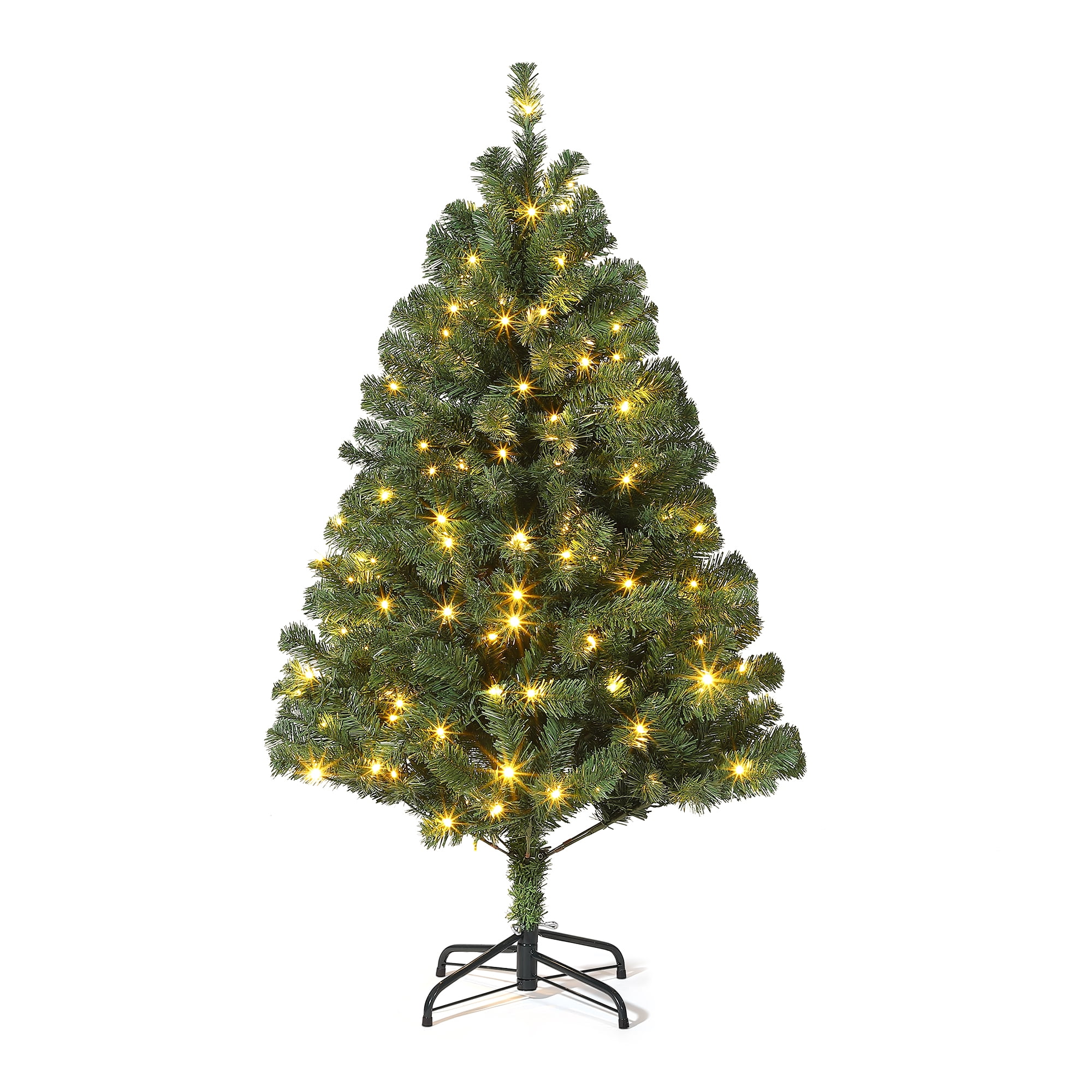 Artificial Christmas Tree, 7.5ft Premium Spruce with Lights Realistic ...