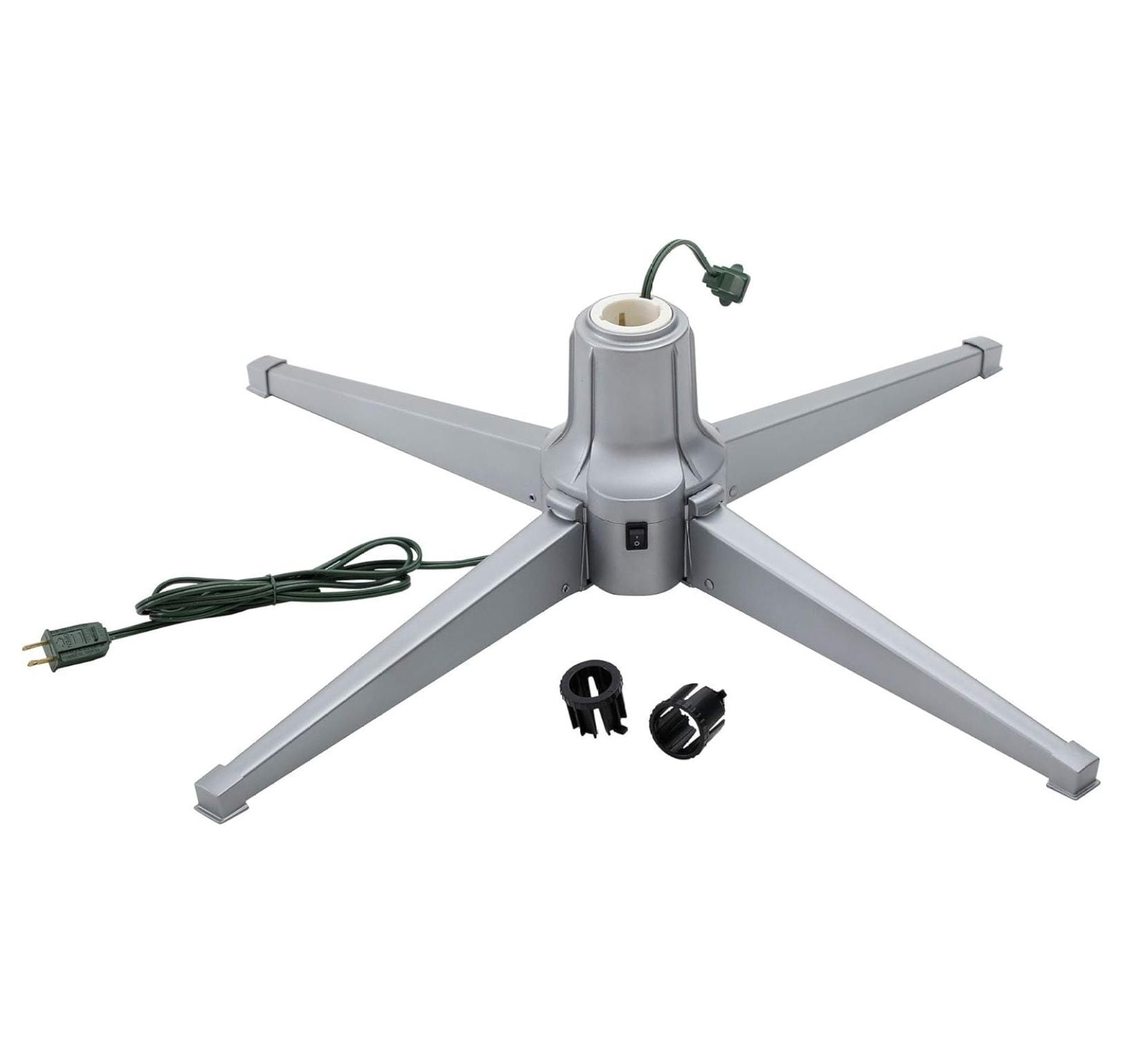 Artificial Christmas Tree Base Rotating Metal Stand for 1 to 1 1/2 Inch ...