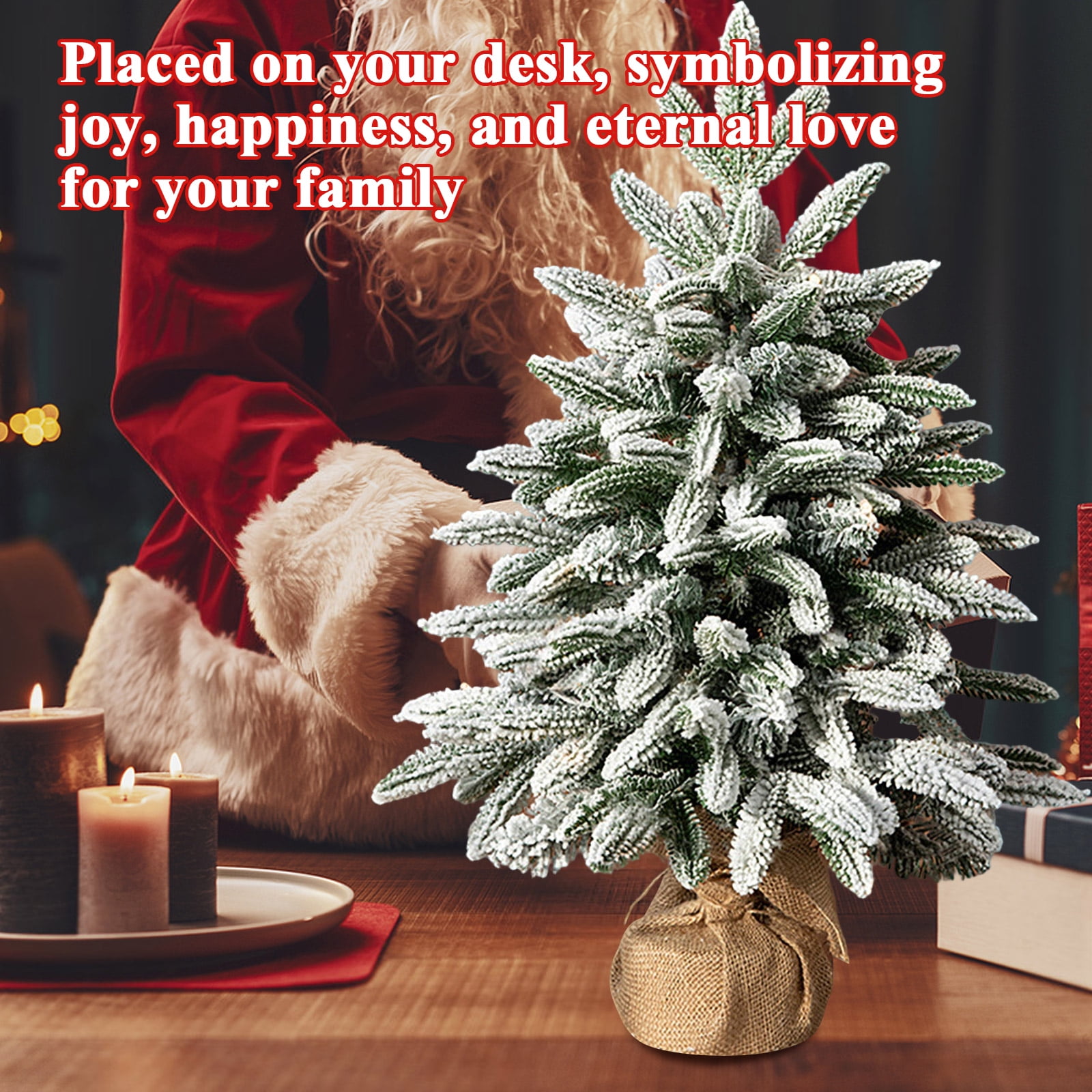 Artificial Christmas Tree Christmas Tree Ornaments Desktop Small Tree ...