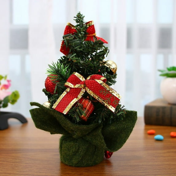 Artificial Christmas Tree Mini Pine Needle Trees 2024 Christmas ...