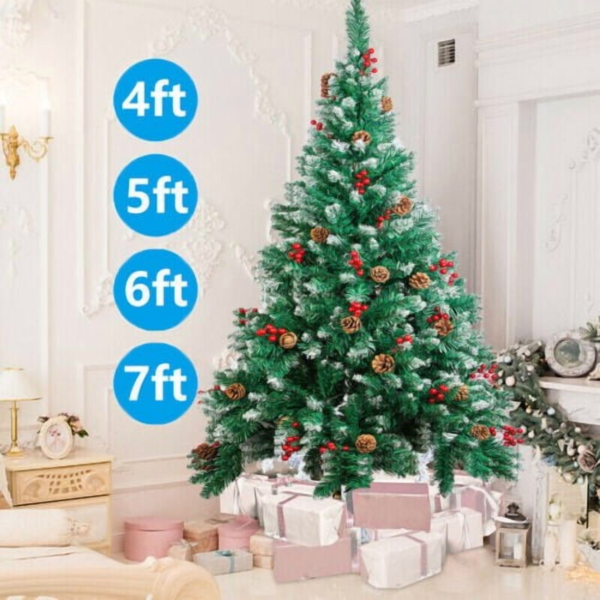 Artificial Christmas Tree Pre-lit Christmas Tree Christmas Decor ...