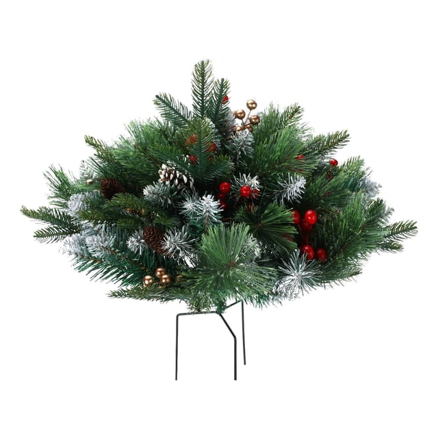 Artificial Christmas Tree with Ground Spikes, Pine Trees with Tripod ...