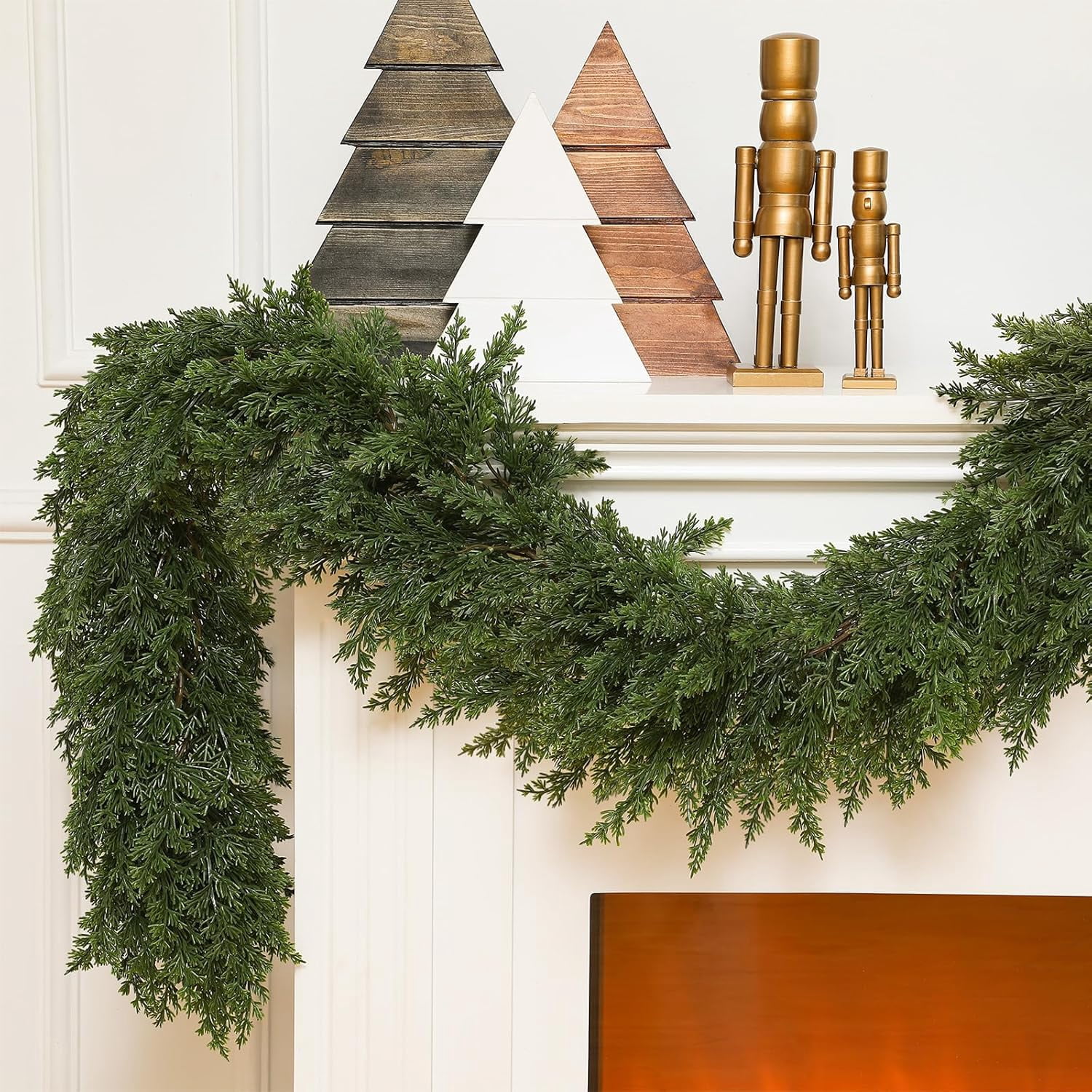 Artificial Christmas Vines Garlands, 4.92Ft Plastic Encrypted Ivy Vines ...