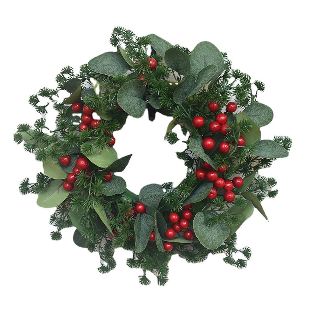 Farmhouse Wreaths, 12 Inches Durable Reusable Christmas Wreaths for ...