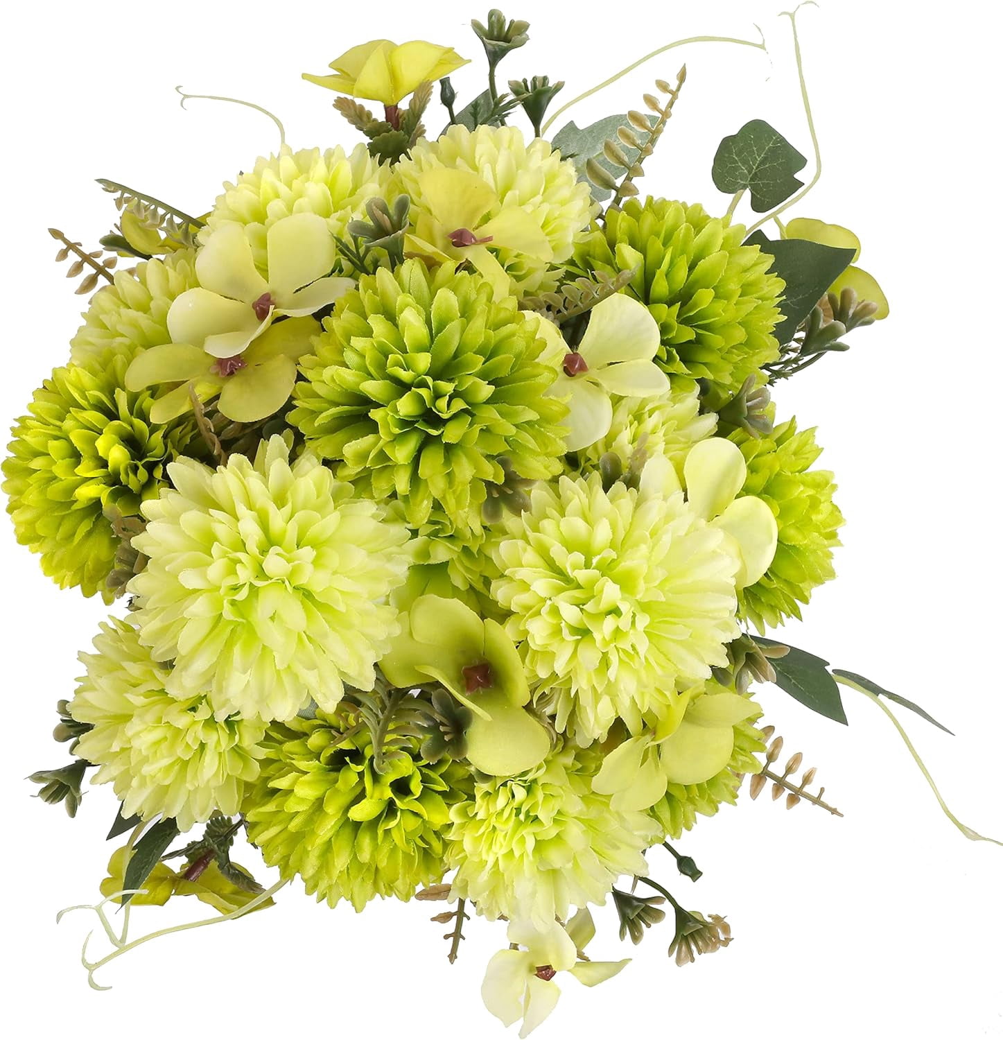 Artificial Chrysanthemum Ball Flowers - 3pcs Realistic Silk Flower with ...